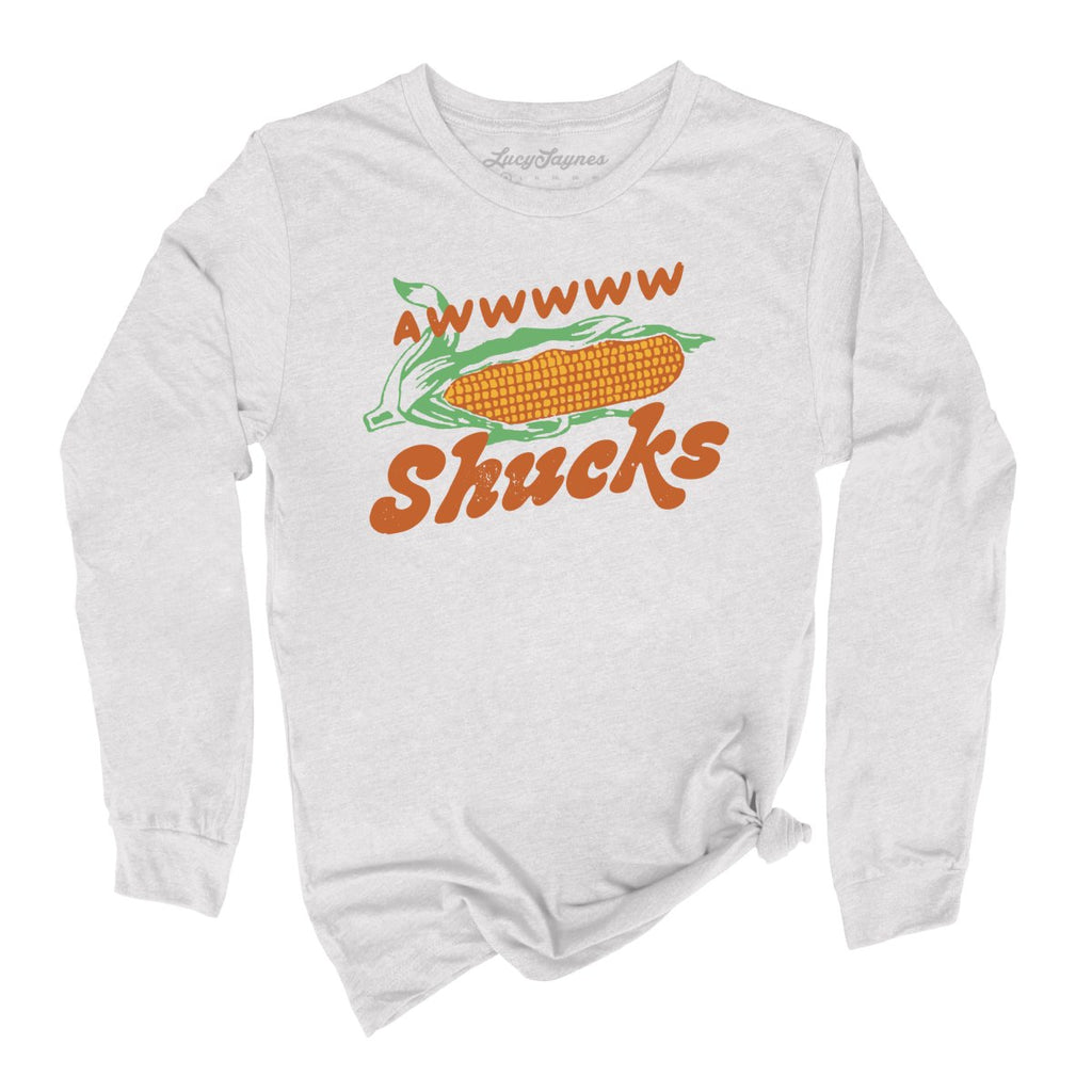 Awwwww Shucks Long Sleeve Tee – Lucy Jaynes