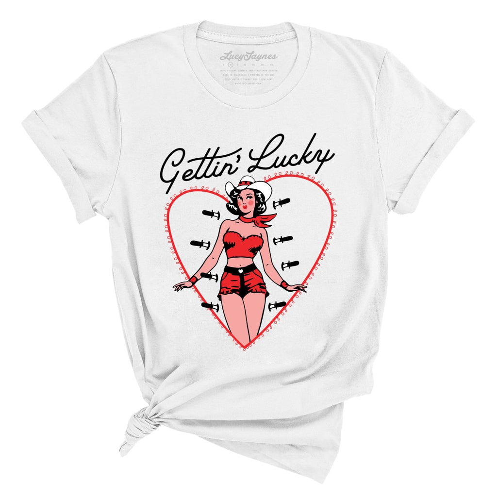 Gettin' Lucky Tee for Women – Lucy Jaynes