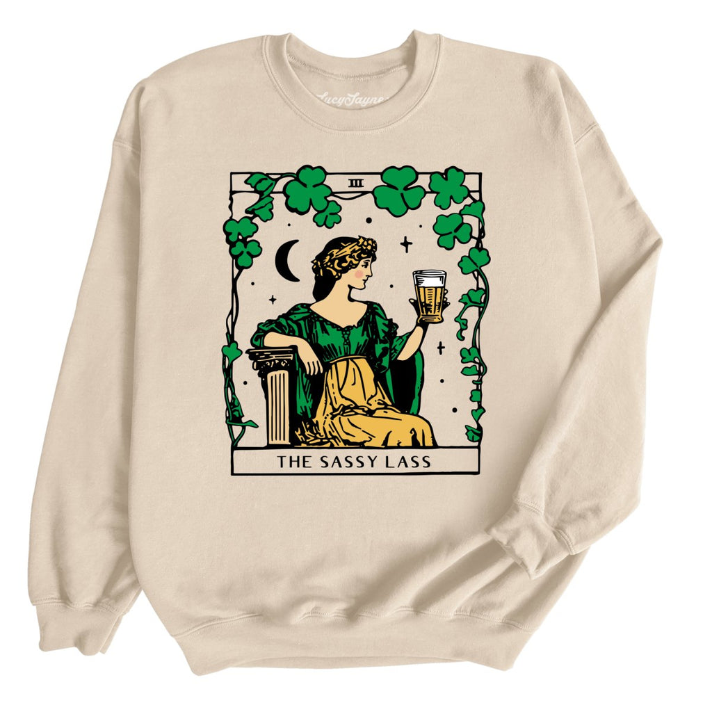 The Sassy Lass Tarot Card Sweatshirt | Lucy Jaynes